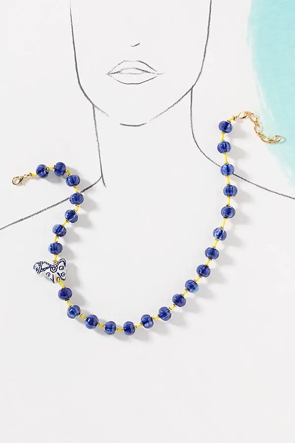 PAJAROLIMON Salent Necklace With Ceramic Beads