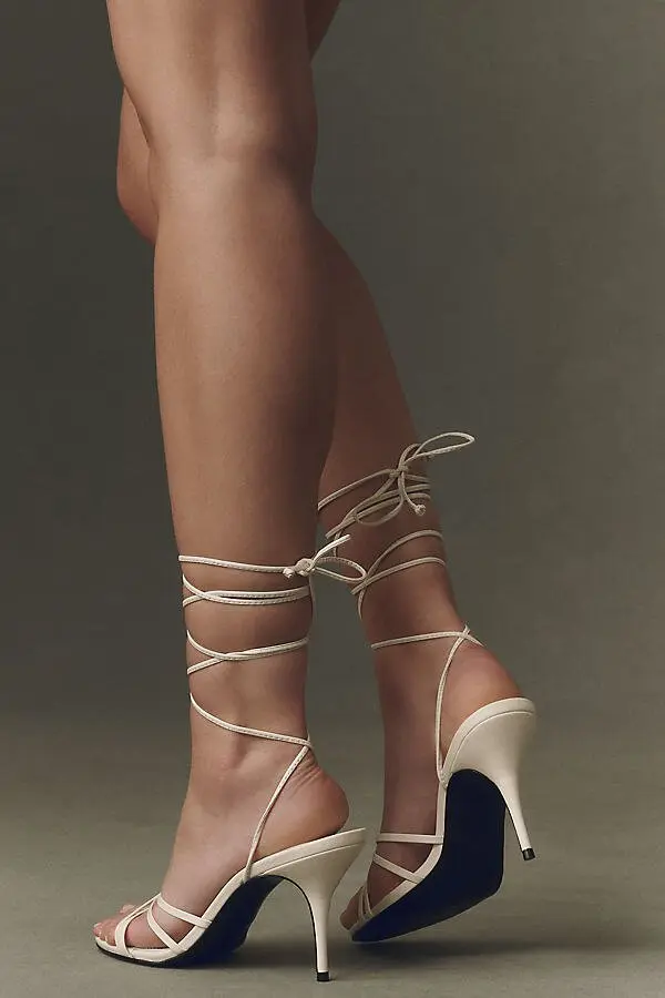 BLACK SUEDE STUDIO Talley Ankle-wrap Heeled Sandals