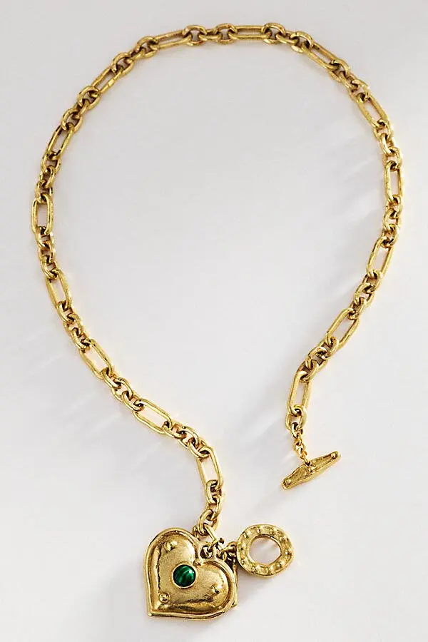 ALEMAIS Jem Heart Charm Necklace - Gold