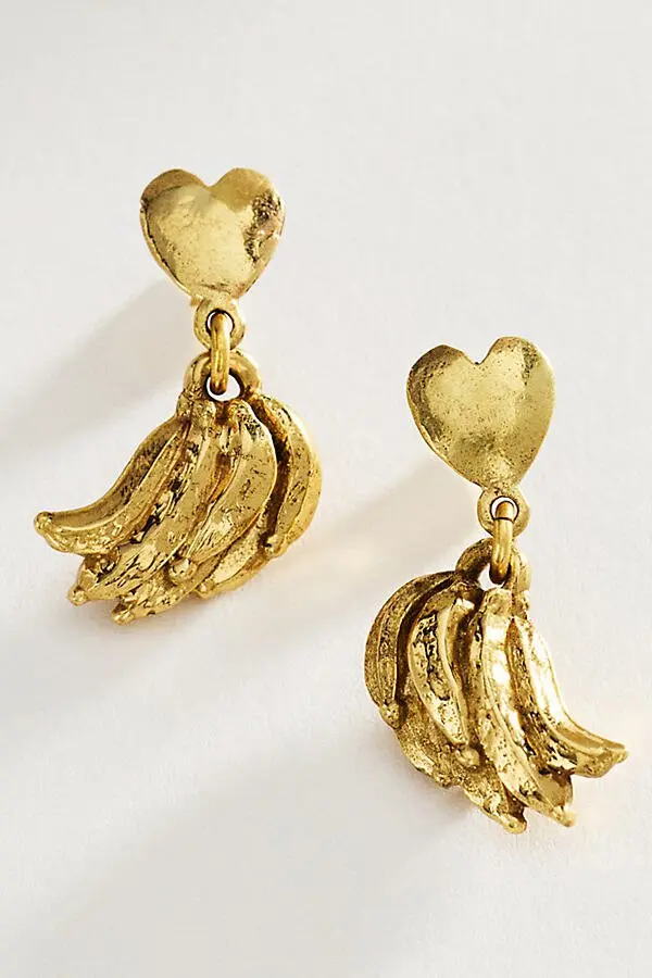 ALEMAIS Jem Love Banana Dangle Earrings - Gold