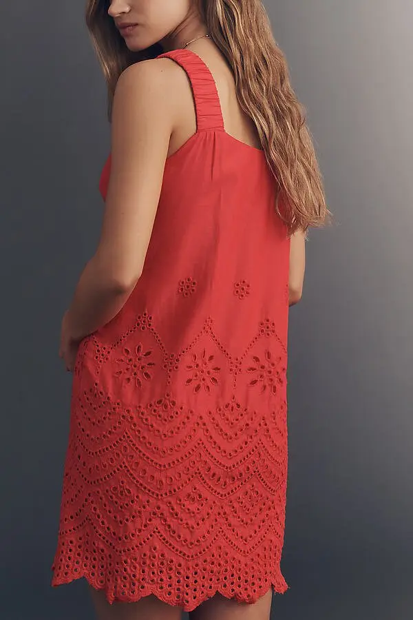 Greylin Kallie Linen Cotton Mini Dress
