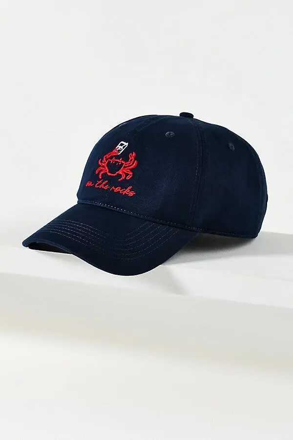 Anthropologie Provincetown Baseball Cap - Crab Navy