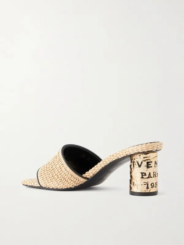 Givenchy Tape Raffia Mules