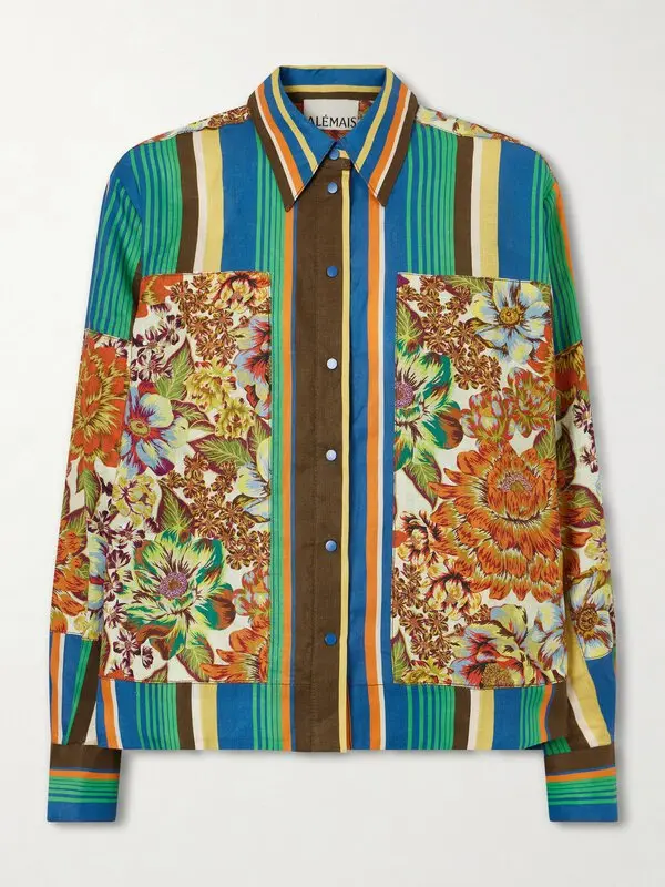 ALEMAIS Charlie Printed Linen Shirt - Multi