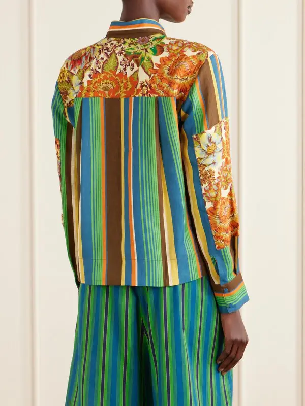 ALEMAIS Charlie Printed Linen Shirt - Multi