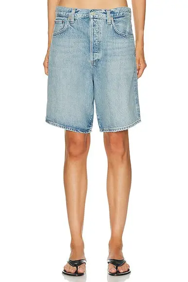 AGOLDE Indra Short Hip Slung Baggy Denim Shorts