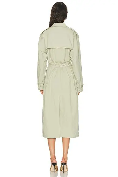 Ronny Kobo Cohen Trench Coat - Sage