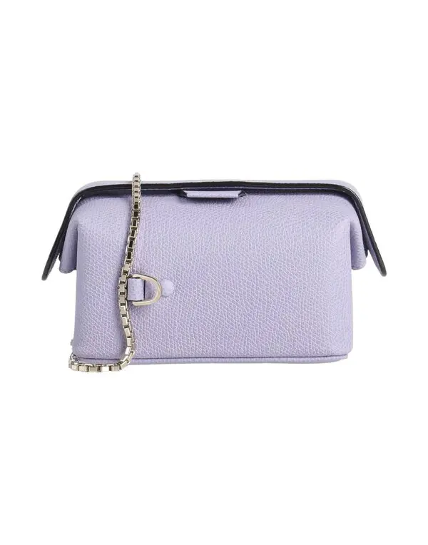 VALEXTRA Light Calfskin Crossbody Bag - Purple
