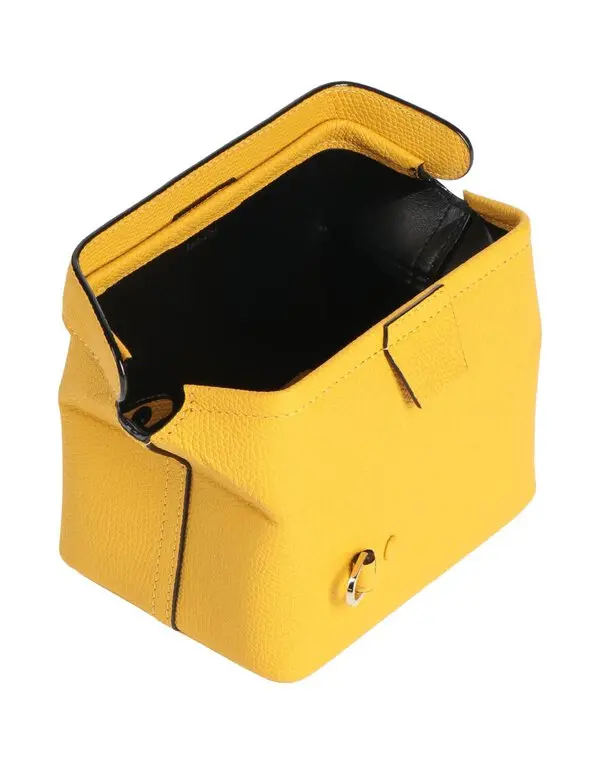 VALEXTRA Light Calfskin Crossbody Bag - Yellow
