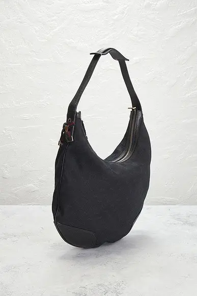 Gucci Princy Hobo Bag In Gg Canvas And Calfskin Leather