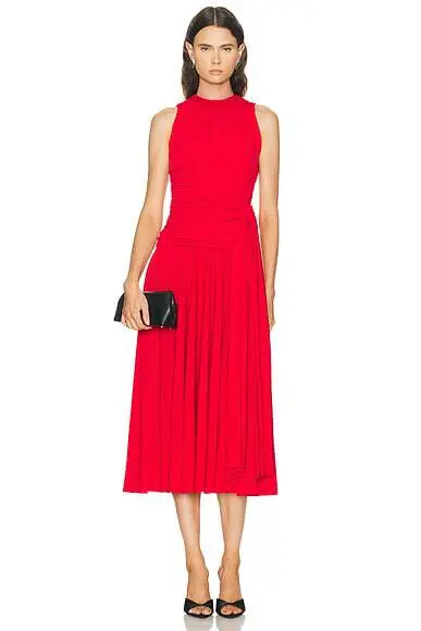 Brandon Maxwell Isadora Draped Jersey Dress