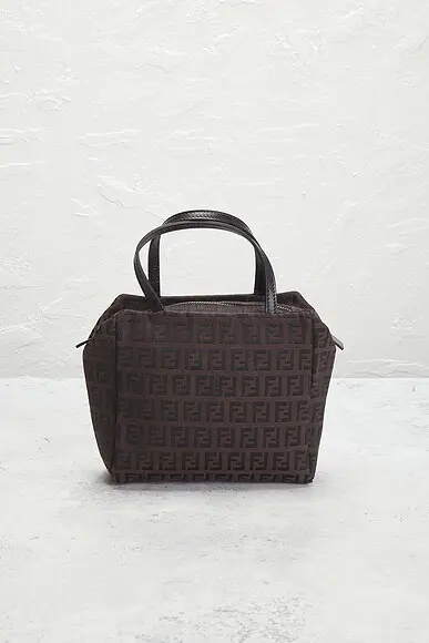 Fendi Zucchino Handbag - Black