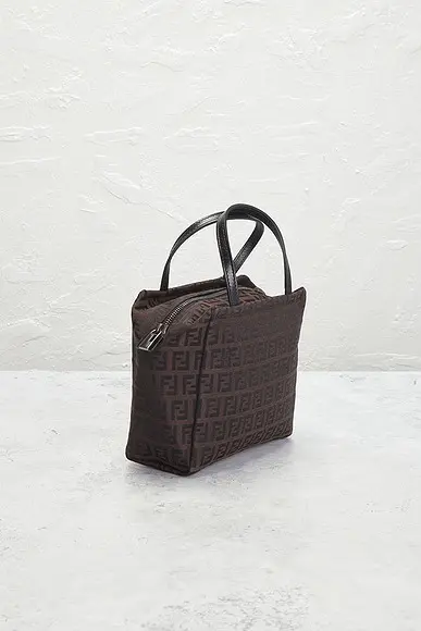 Fendi Zucchino Handbag - Black