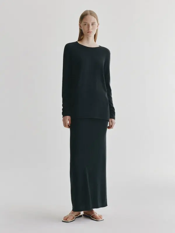 LISA YANG The Maurie Fine Knit Cotton Cashmere Sweater