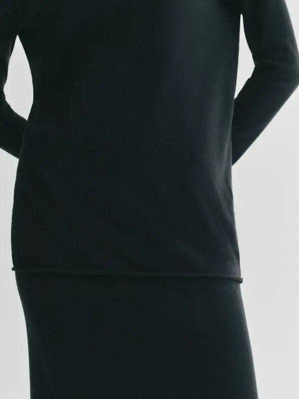 LISA YANG The Maurie Fine Knit Cotton Cashmere Sweater