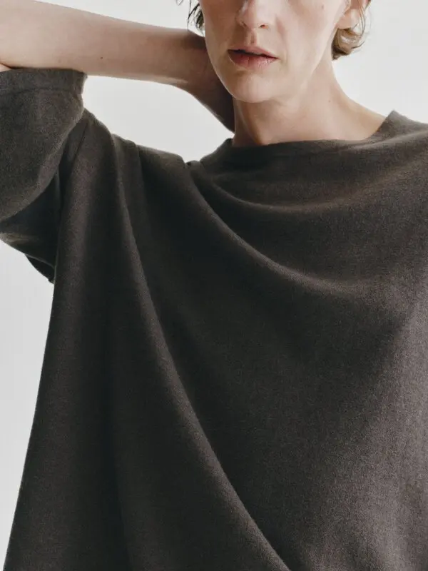LISA YANG Agnette Cashmere T-shirt - Walnut