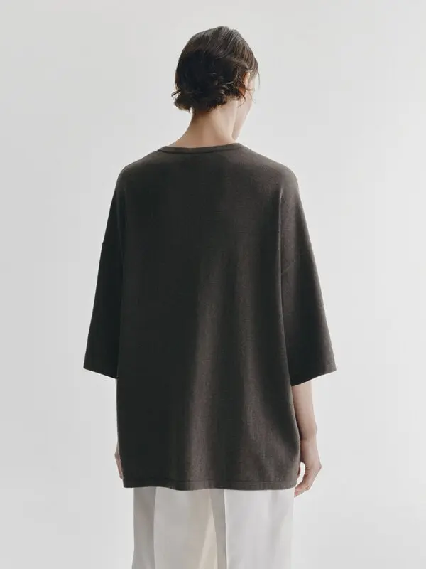 LISA YANG Agnette Cashmere T-shirt - Walnut