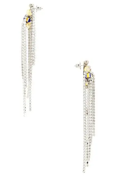 Dries Van Noten Crystal Dangle Earrings