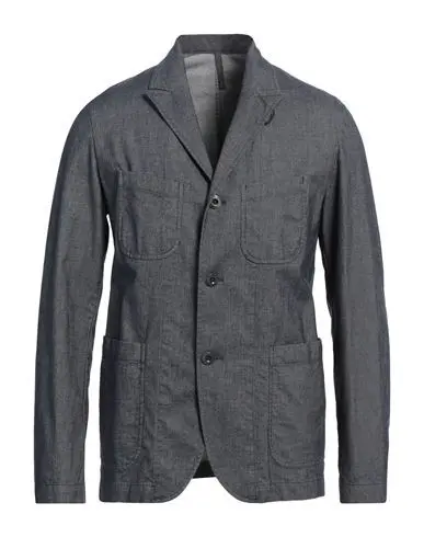 Montedoro Single-breasted Cotton Blend Blazer - Blue