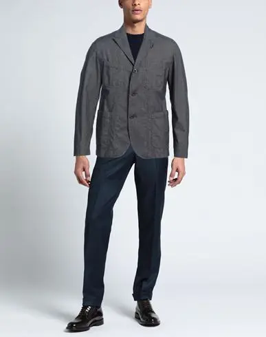 Montedoro Single-breasted Cotton Blend Blazer - Blue