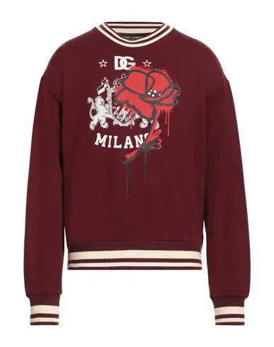 Dolce & Gabbana Cotton Elastane Sweatshirt - Burgundy