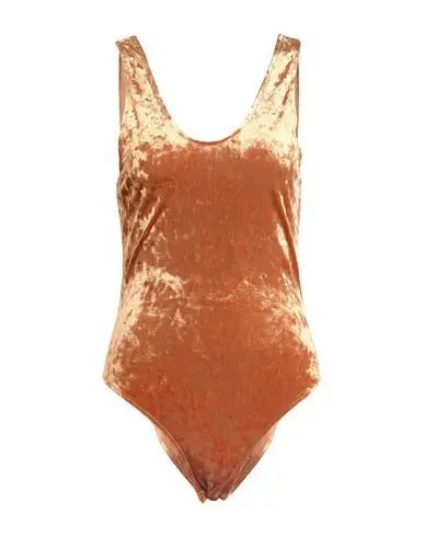 FORTE_FORTE Bodysuit Apricot Size Polyester, Elastane - Orange