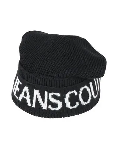 Versace Jacquard-knit Beanie - Black