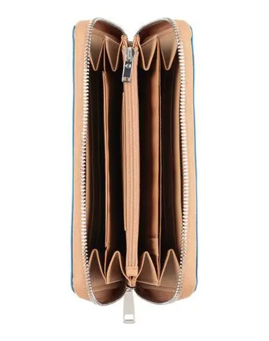 PIQUADRO Wallet Cow Leather, Eva Nylon, Polyester, Metal - Beige