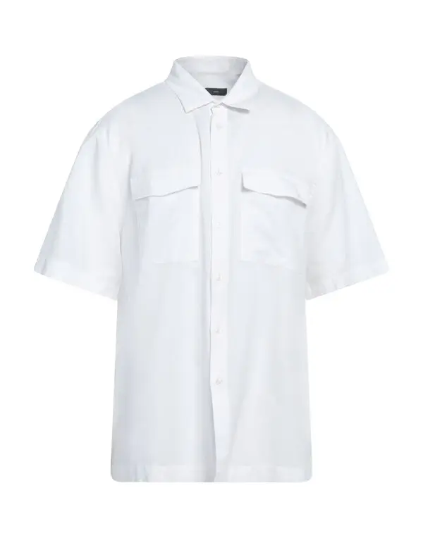 LIU •JO MAN Shirt Size Lyocell, Linen, Cotton