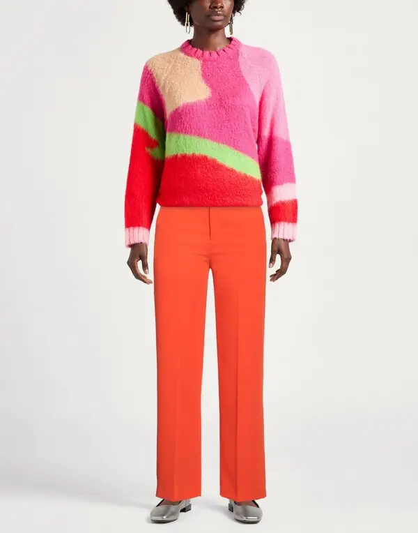 Liu Jo High Waisted Straight Leg Crepe Pants