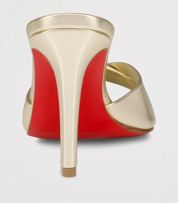 CHRISTIAN LOUBOUTIN Fanny Slide Mules - Gold
