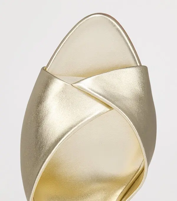 CHRISTIAN LOUBOUTIN Fanny Slide Mules - Gold