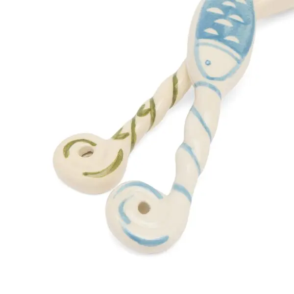 DAMSON MADDER Ceramic Salad Servers