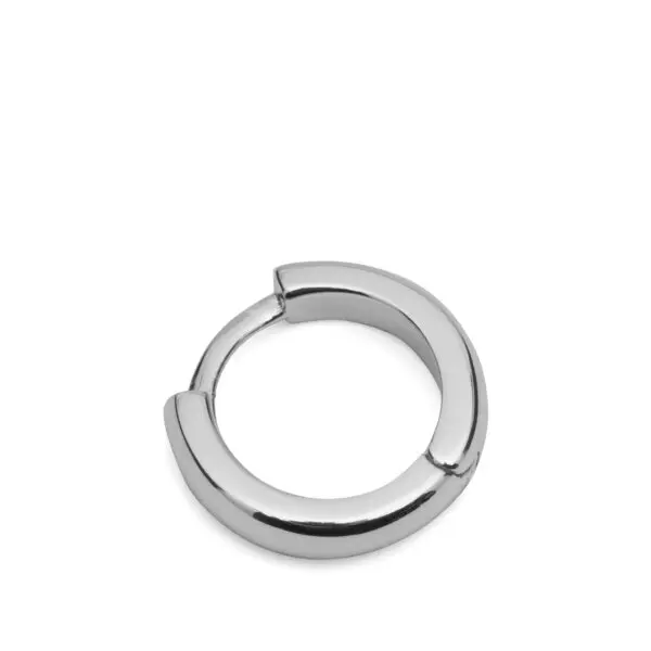 SERGE DENIMES Rhodium-plated Sterling Huggie Earring - Silver