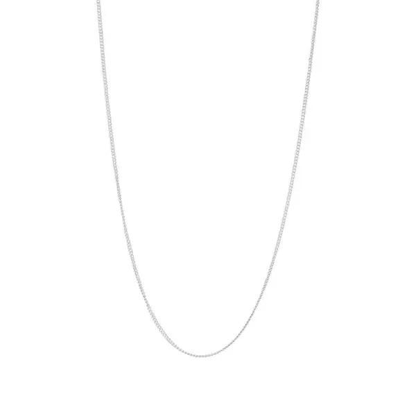 SERGE DENIMES 1.5mm Curb Chain Necklace - Silver