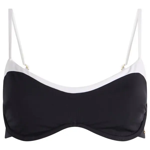 TALA Contrast Underwired Bikini Top - Shadow Black
