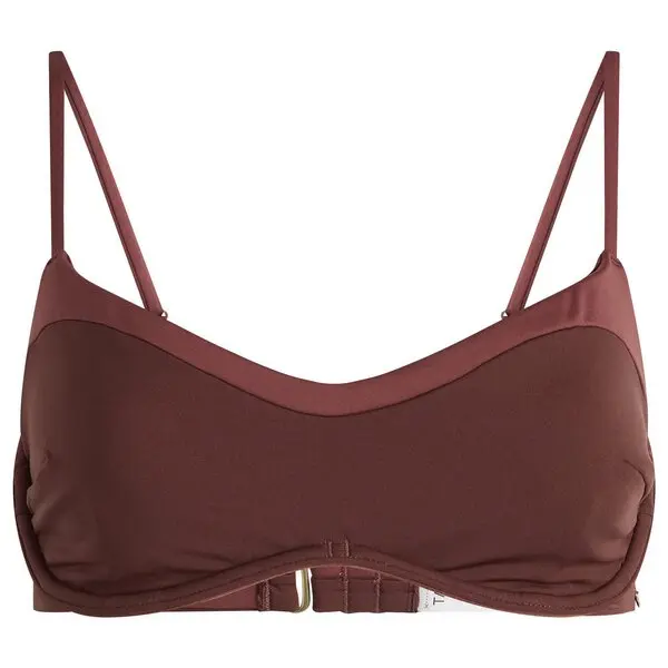 TALA Contrast Underwired Bikini Top - Deep Rust