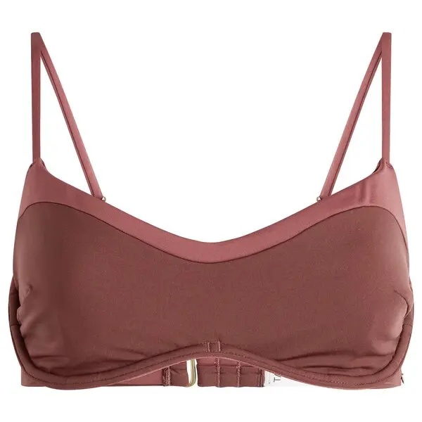 TALA Contrast Underwired Bikini Top - Deep Rust
