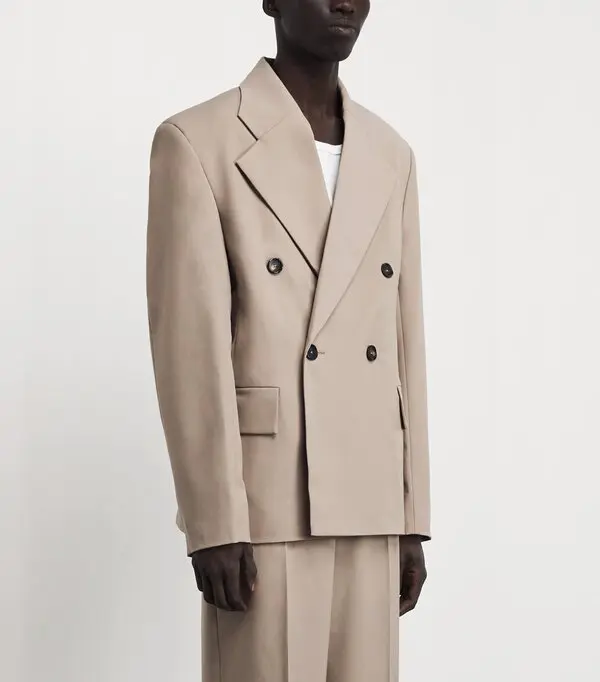 Séfr Double-breasted Donovan Blazer - Beige