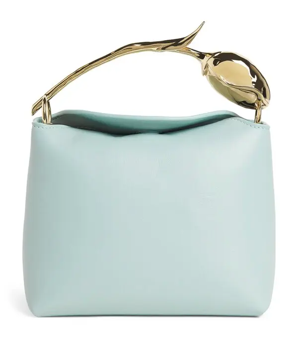 Erdem Mini Leather Bloom Top-handle Bag - Green