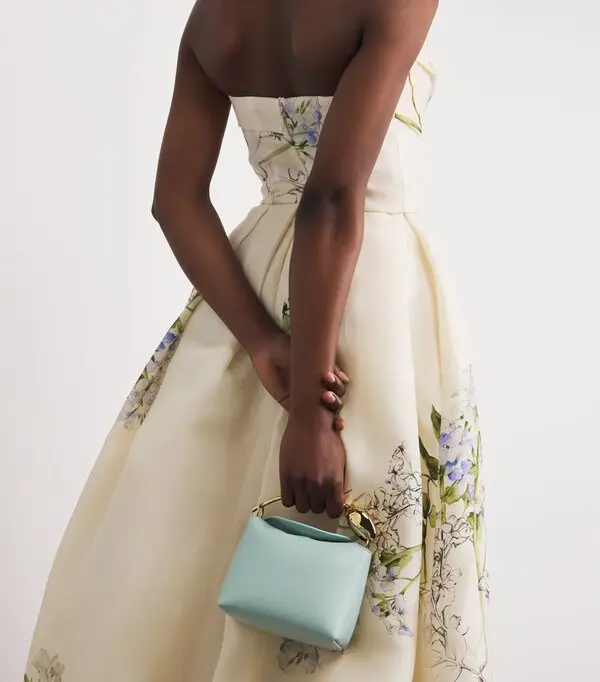 Erdem Mini Leather Bloom Top-handle Bag - Green