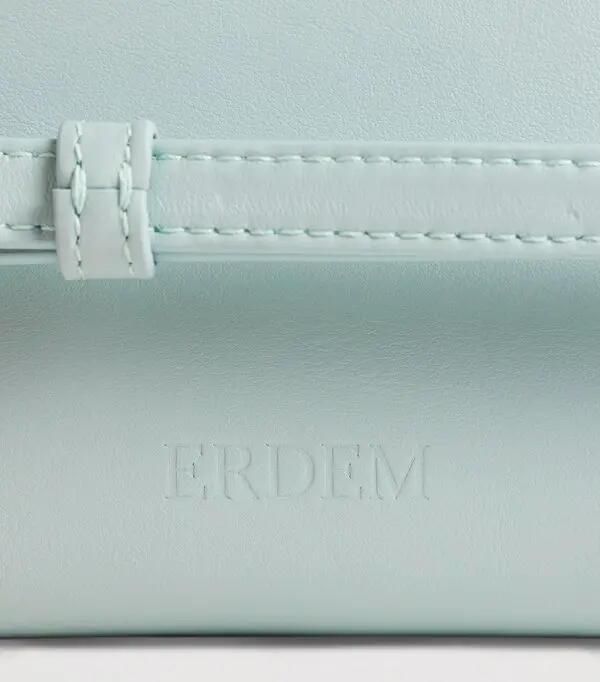Erdem Mini Leather Bloom Top-handle Bag - Green