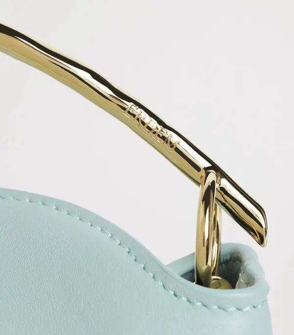 Erdem Mini Leather Bloom Top-handle Bag - Green