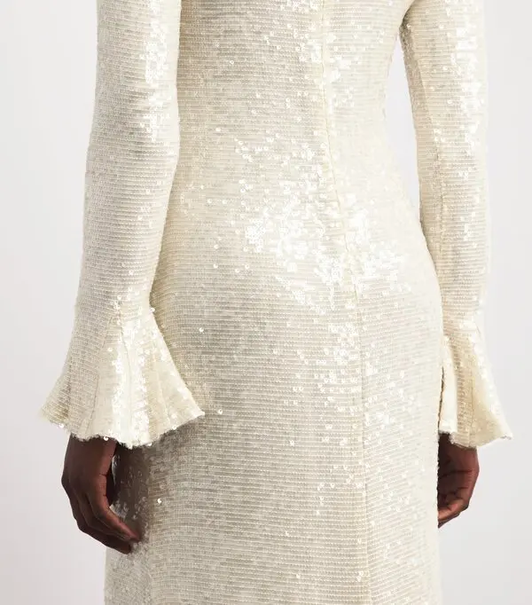 Lapointe Sequin Flared Sleeve Maxi Dress