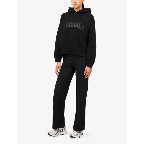 ADANOLA Varsity Oversized Cotton Hoodie