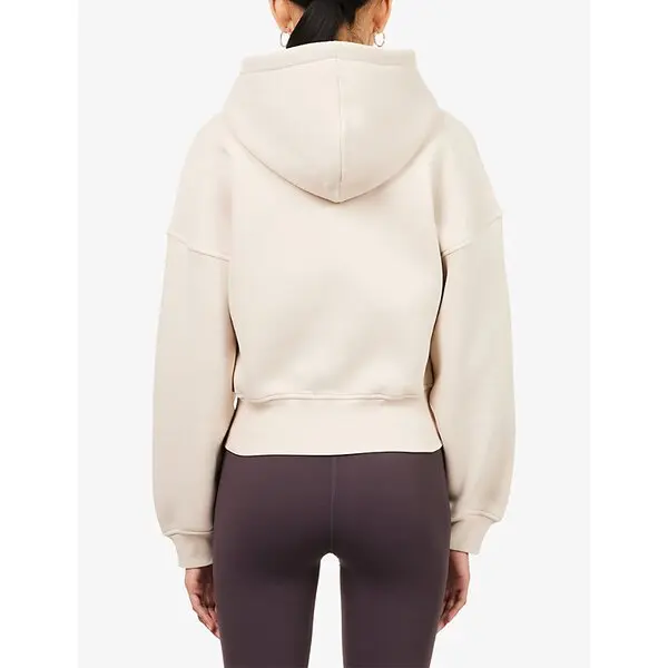 TALA Cocoon Cotton-blend Hoodie - Latte