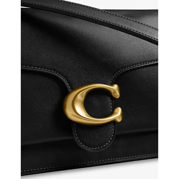 COACH Tabby 36 Leather Shoulder Bag - Black