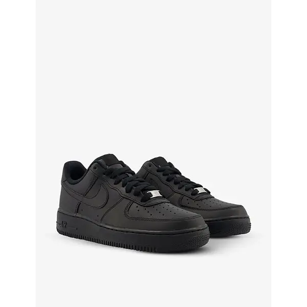Nike Force 1 '07 Leather Low-top Trainers - Black