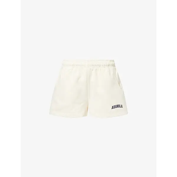 ADANOLA Logo Embellished Cotton Sweat Shorts
