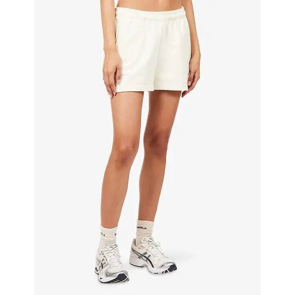 ADANOLA Logo Embellished Cotton Sweat Shorts